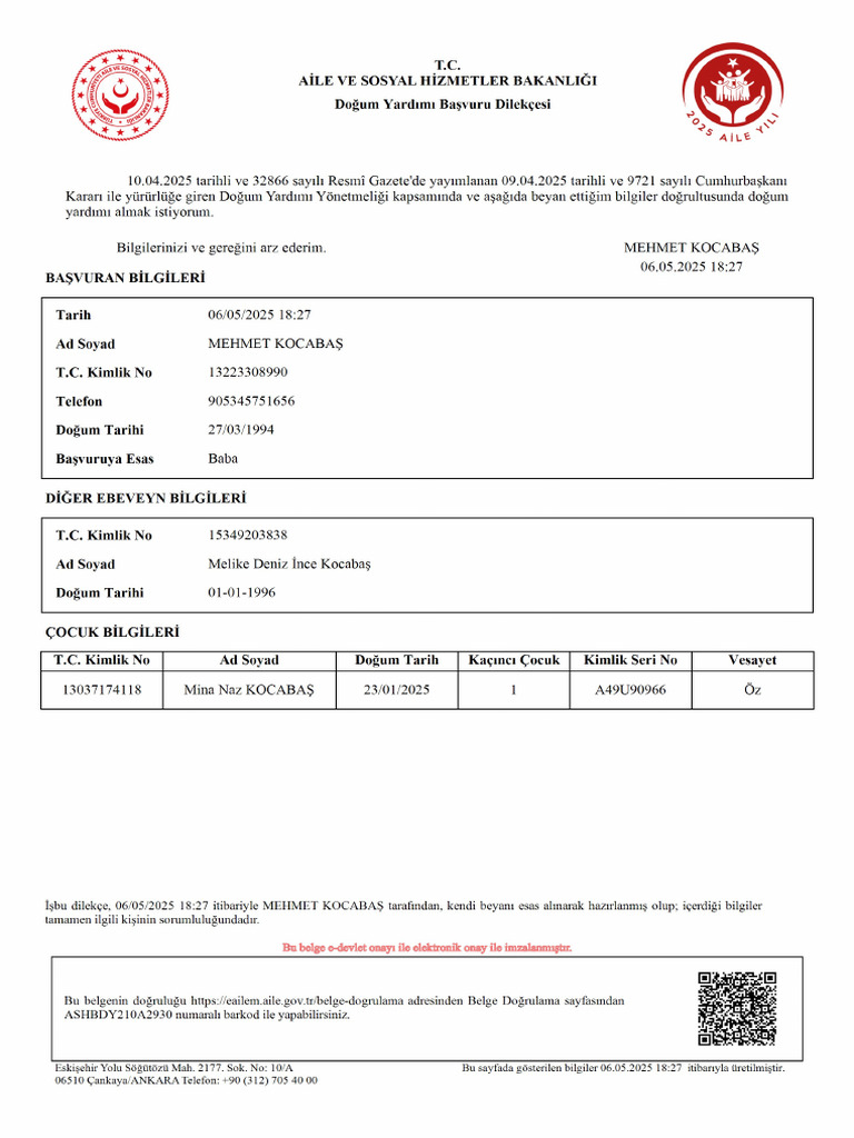 Basvuru Dilekcesi | PDF