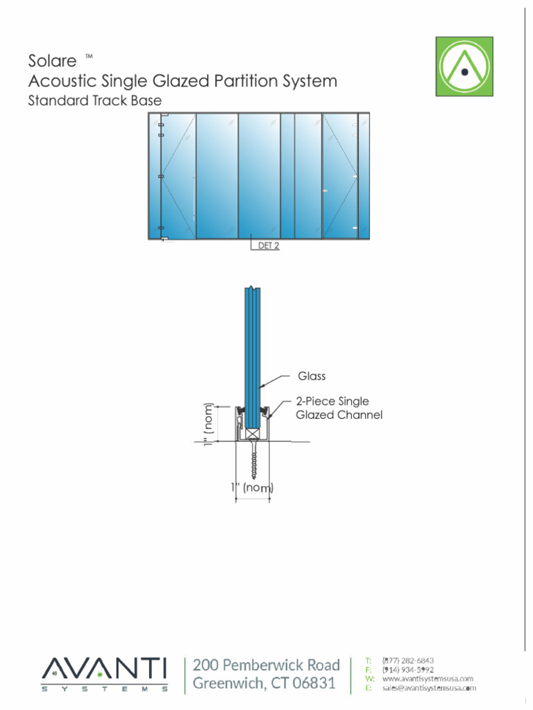 02 Standard Track Single Glazed Base | PDF