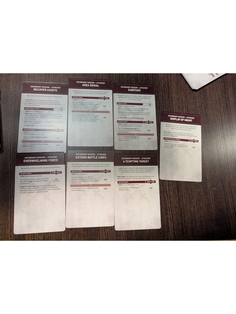 Chapter Approved Mission Deck 2025-26 | PDF