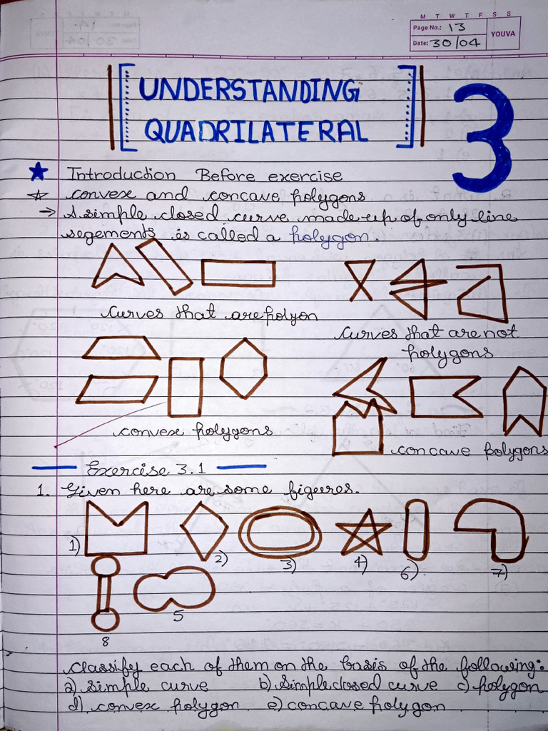 Chapter 3 Understanding Quadrilateral by Arnav | PDF
