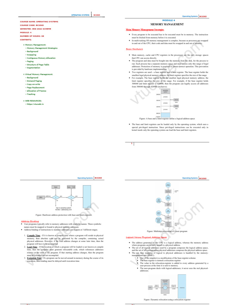 @vtucode - in 2022 Scheme Module 4 3rd Semester CSE | PDF | Computer Data Storage | Computer ...