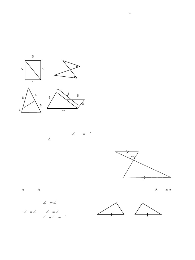Good Hope School 11-16-1B Ch.9 Congruence Similarity MC | PDF ...