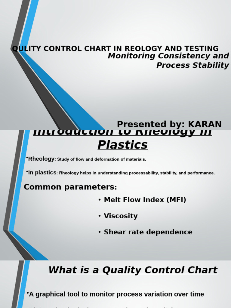 Quality Control Charts in Rheology | PDF