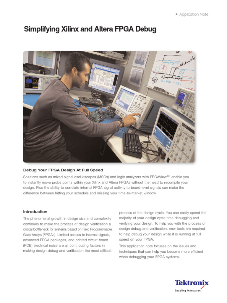 XylinxAndAlteraFPGA AppNote MSO4000 | PDF | Field Programmable Gate Array | Debugging