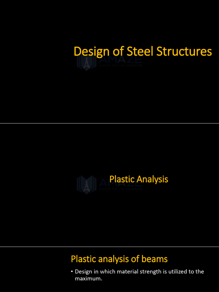 Design of Steel Structures - Plastic Analysis | PDF | Plasticity (Physics) | Yield (Engineering)