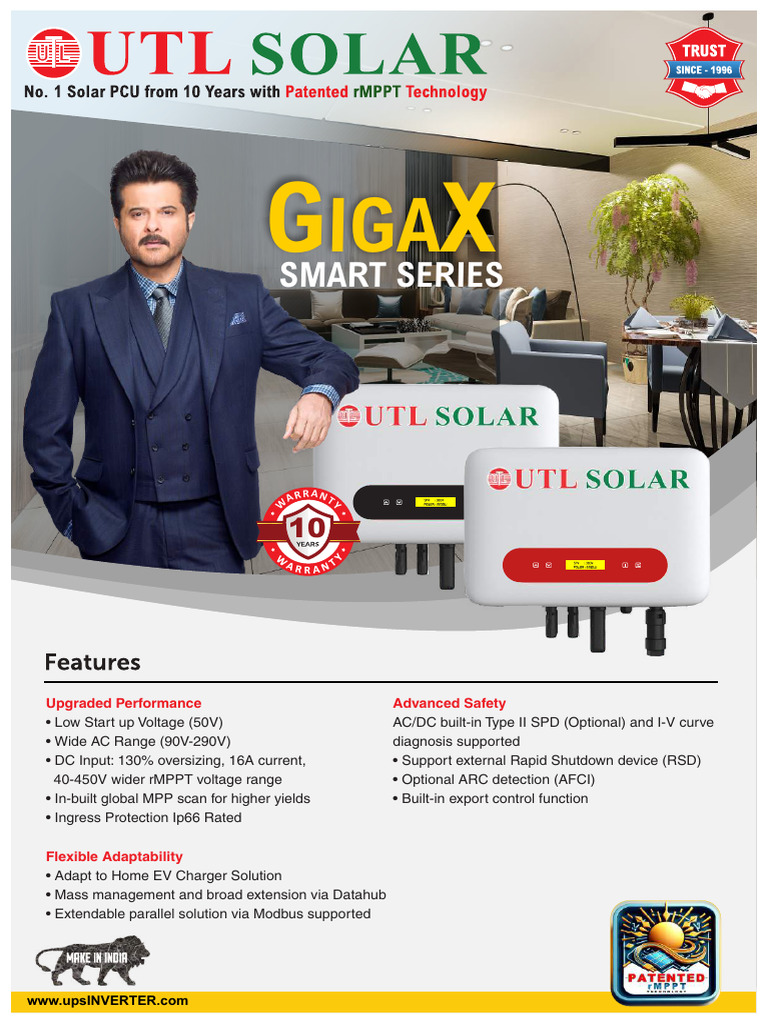UTL On-Grid GX Smart Series | PDF | Mains Electricity | Electrical ...