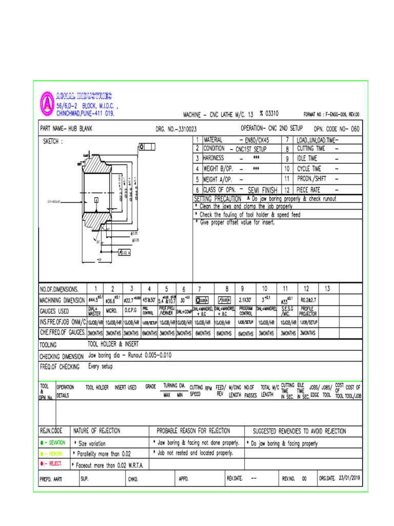 HUB BLANK-CNC 2 ND | PDF
