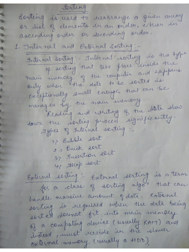 Unit 3 Sorting & Searching | PDF