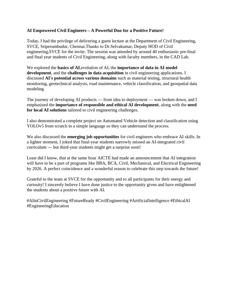 AI Empowered Civil Engineers | PDF