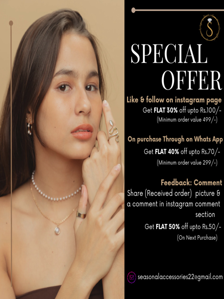 Exclusive Discounts on Seasonal Accessories | PDF
