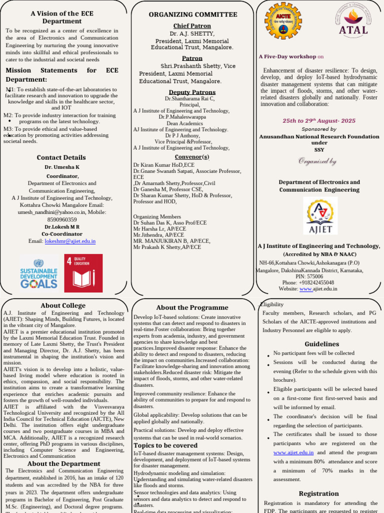 Anrf Workshop Brochure-3!6!25 | PDF | Emergency Management