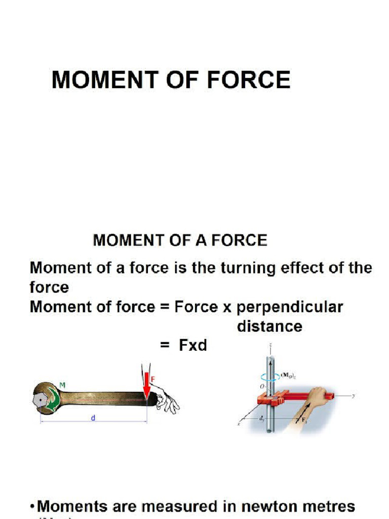 Semester 1 Chapter 4 Moment of Force | PDF