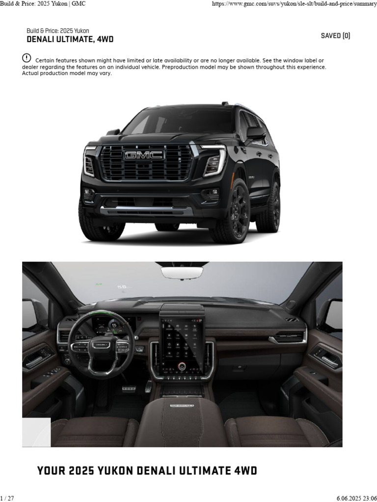 Yukon Build And Price