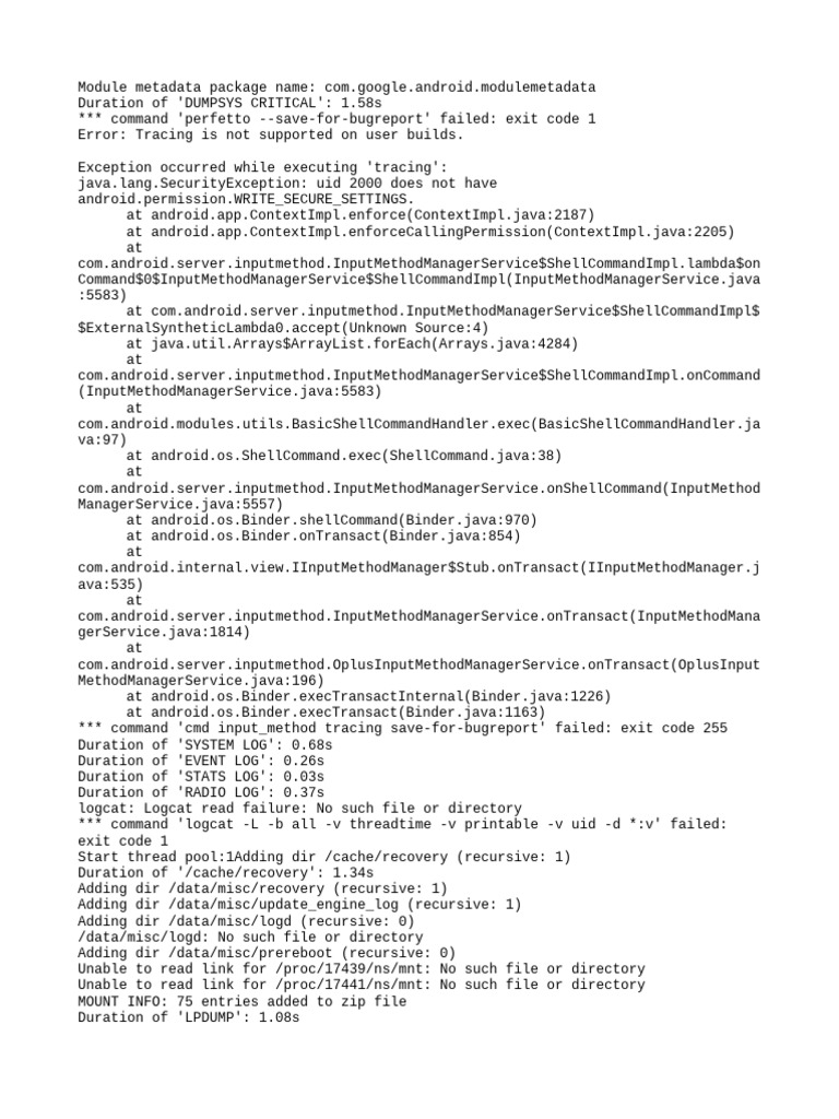 Bugreport CPH2127 RKQ1.211119.001 2025 05 16 11 17 54 Dumpstate - Log ...