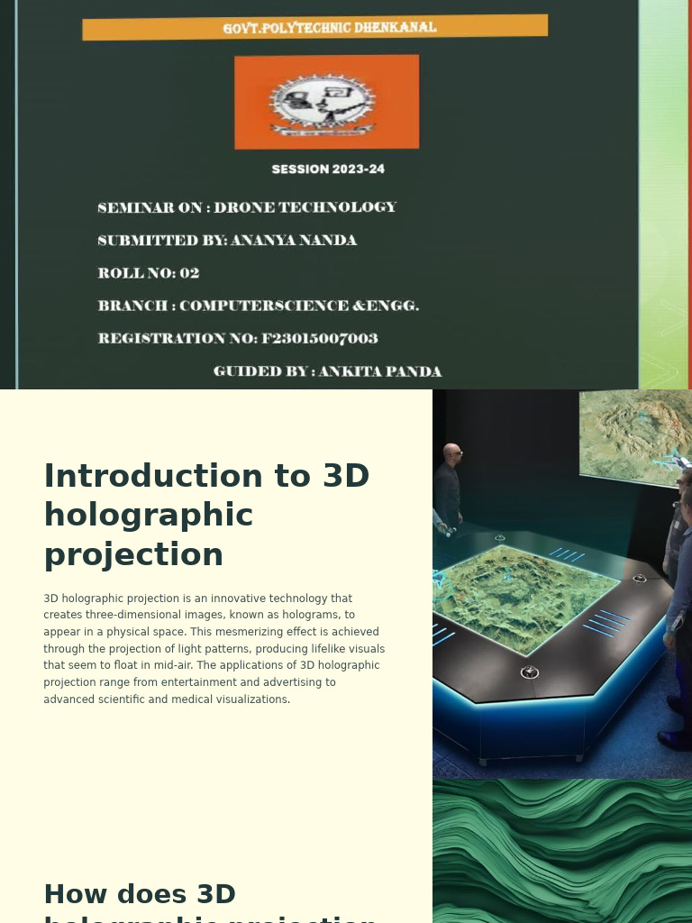 Introduction To 3D Holographic Projection | PDF | Holography | Computer ...