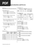 Corbettmaths Error Intervals Worksheet | PDF