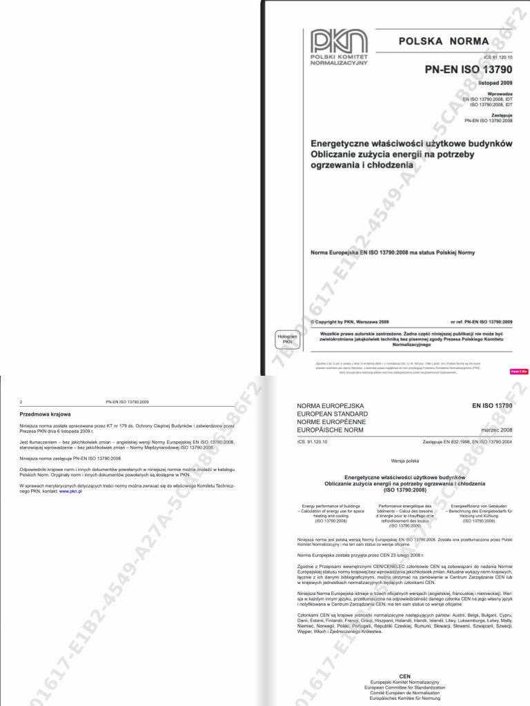 Pn-En Iso 13790 2009 | PDF