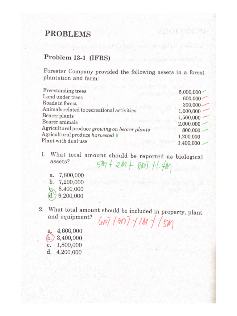 Biological Assets PROBLEMS 3 | PDF