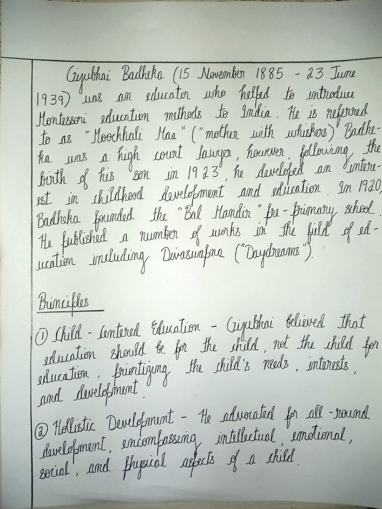 Gijubhai Badheka | PDF