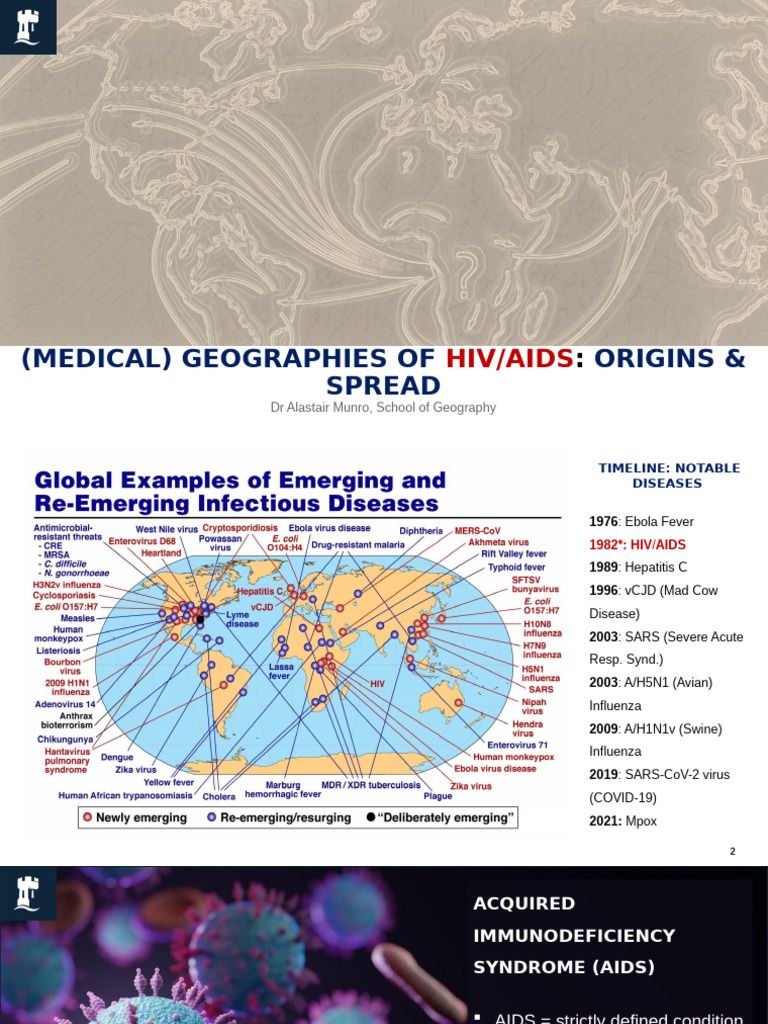 (EHG) L7.2 - HIV I, Origins+Spread, 24-25 | PDF | Hiv | Hiv/Aids