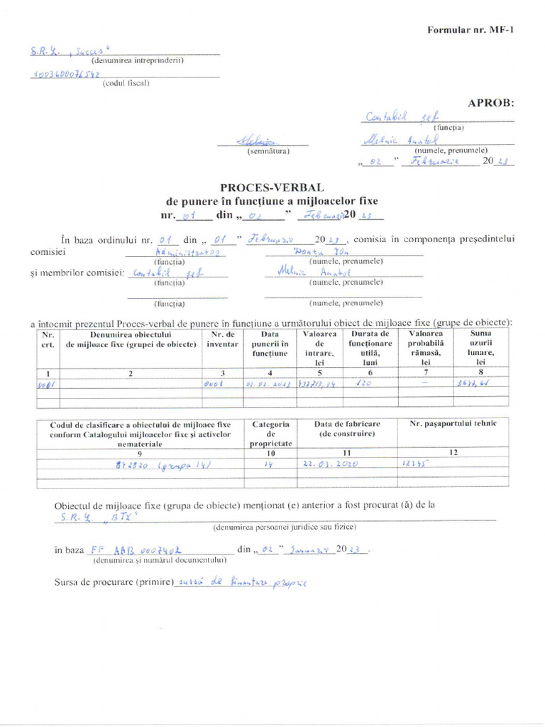 MF - 1 (Ex) | PDF