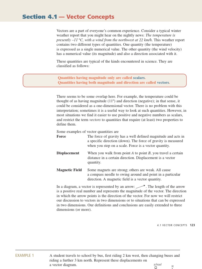 Vector Concepts: Understanding Scalars, Vectors, and Their ...