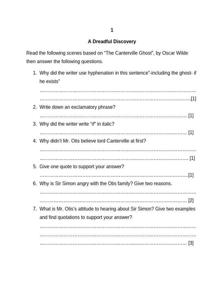 A Dreadful Discovery - Horror Story | PDF