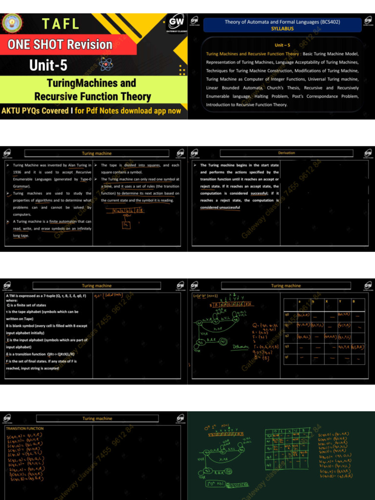 Tafl - Unit-5 4 | PDF