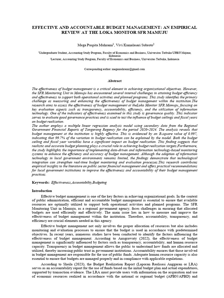 Jurnal Fix 01 Juni_mega - English | PDF | Coefficient Of Determination ...