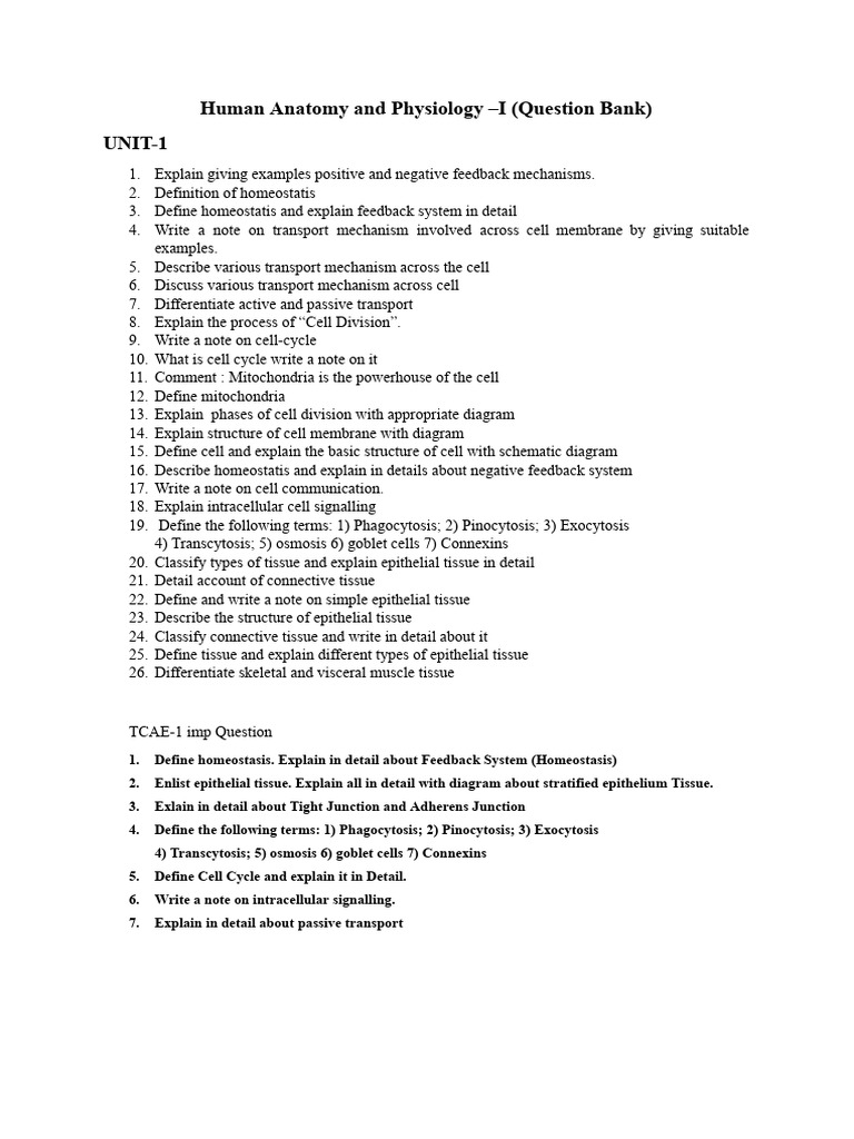 Unit-1 Question Bank | PDF