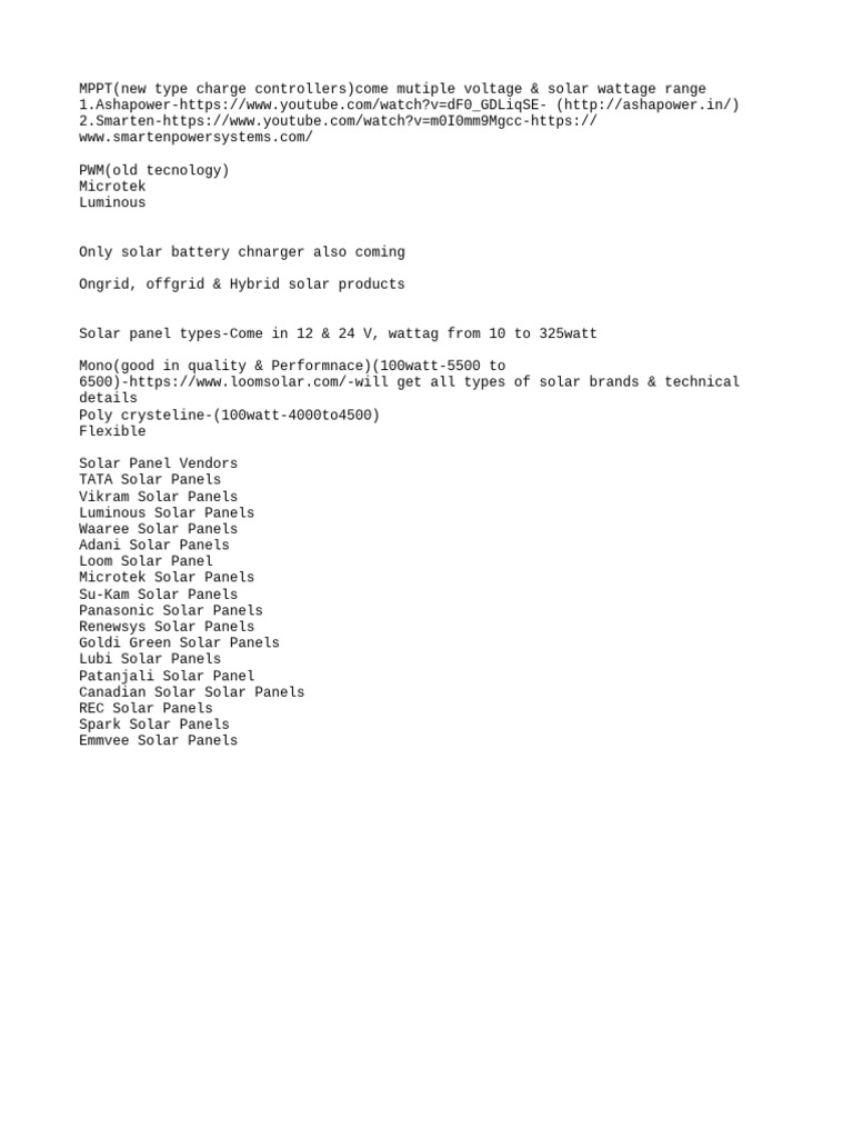 Solar Charge Controllers | PDF