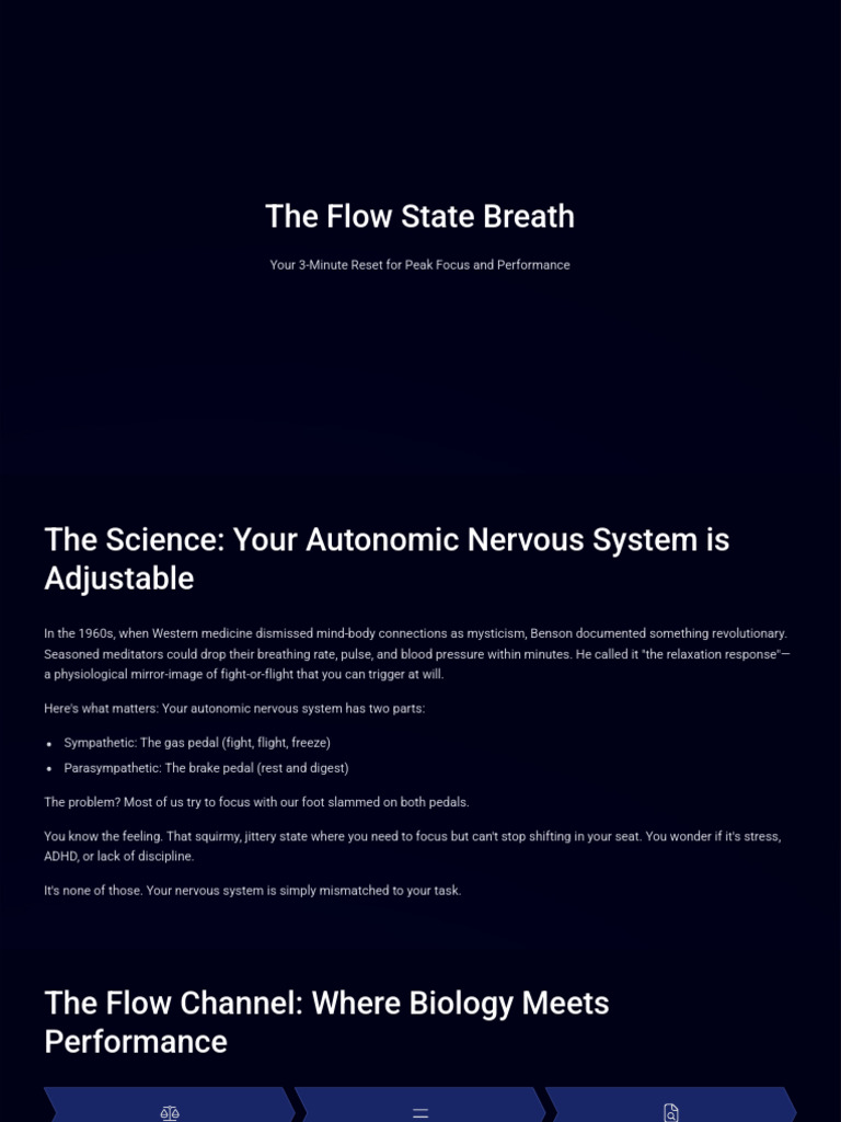 684bba0c25a24fbf25f78bb5 The Flow State Breath | PDF | Breathing ...