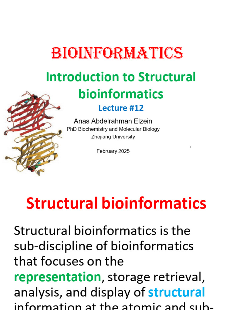 Introduction to Structural Bioinformatics | PDF | Protein Structure ...