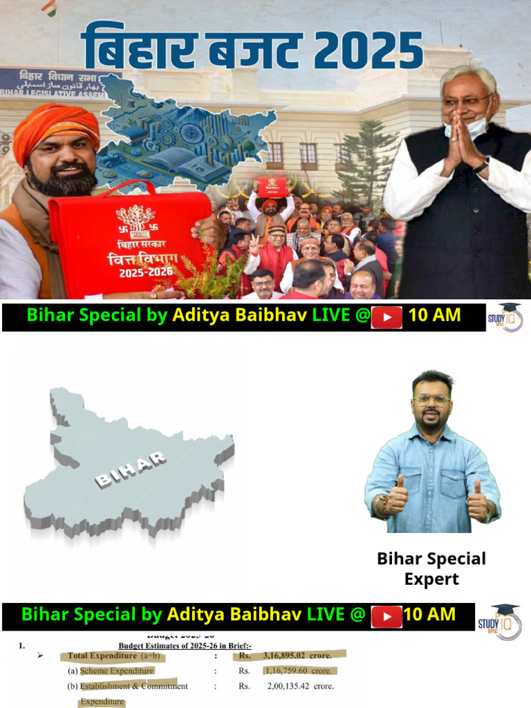 Bihar Budget 2025-26 in Details | PDF