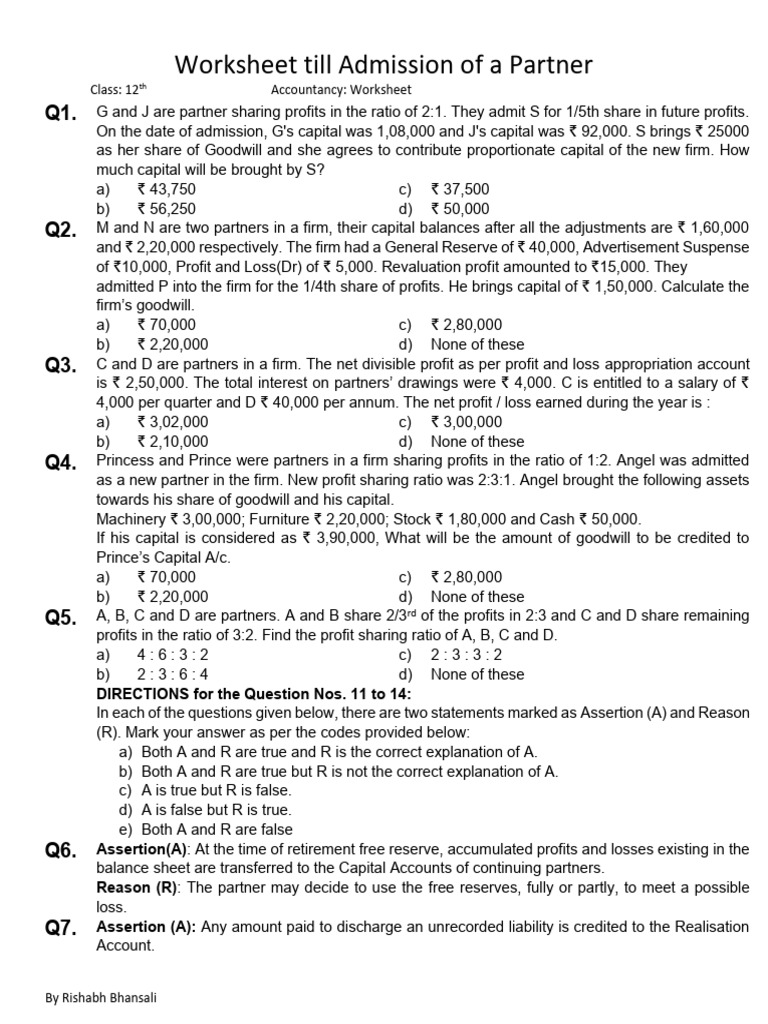 Worksheet Till Admission MVP Version | PDF | Goodwill (Accounting ...