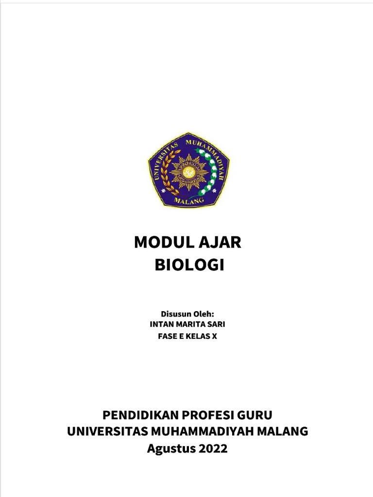 PDF Modul Ajar Modul Ajar Biologi Kls X RPP Berdiferensiasi Biologi ...