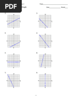 Algebra 1: Graphing Slope Worksheet | PDF