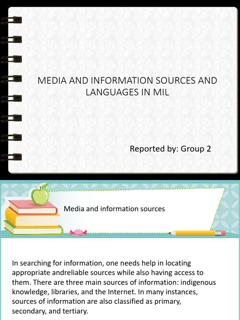 MIL Lesson 5 - Media and Information Sources-Languages - Integrity ...