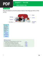 Class 5 - Revision Ws 2025 Chap3 Safety and First Aid | PDF