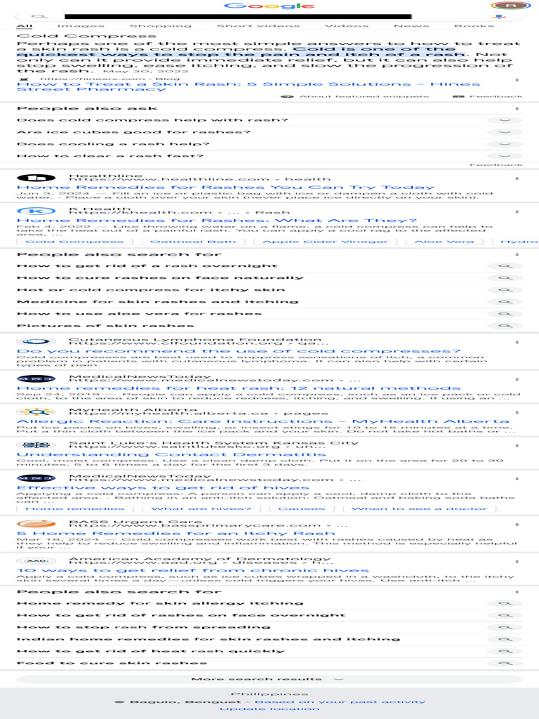 Cold Compress For Rash - Google Search | PDF | Dermatitis | Dermatology