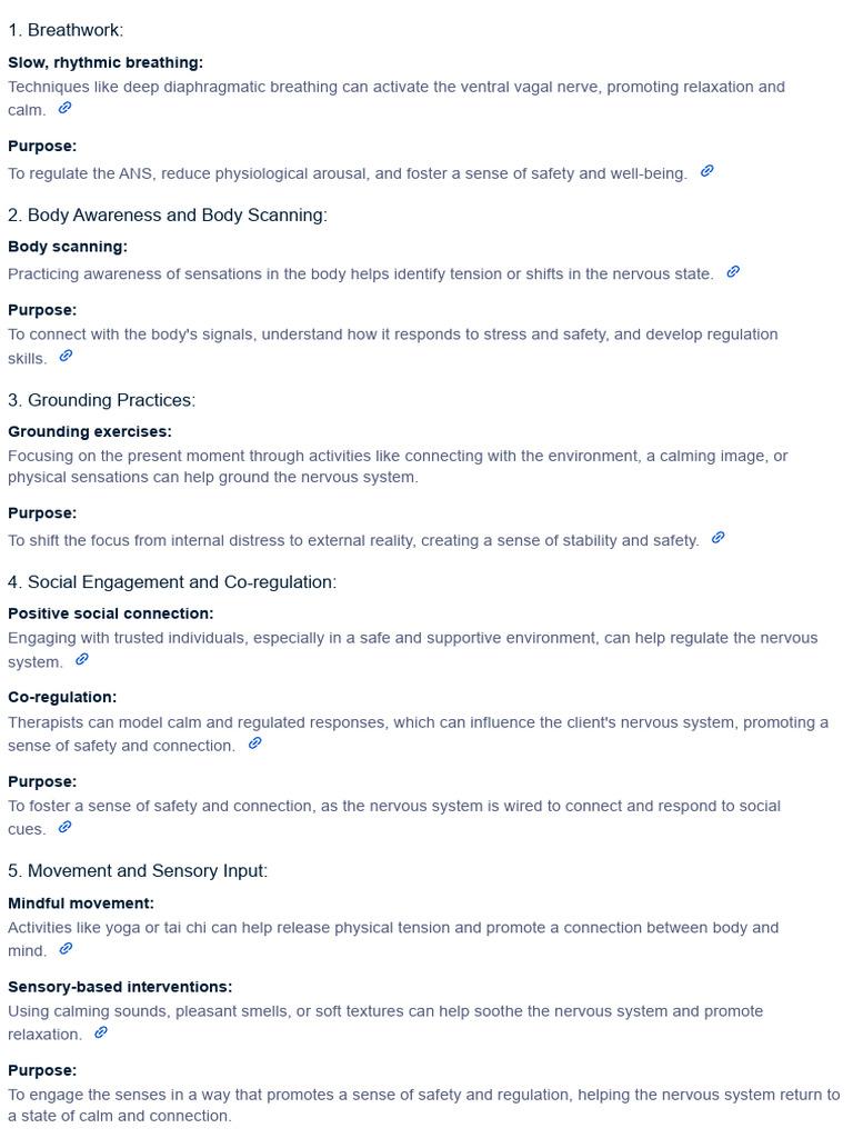 Polyvagal-Informed Therapy Techniques - Google Search | PDF