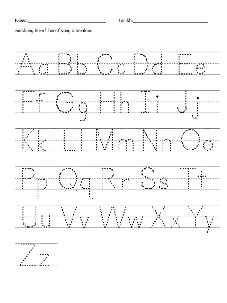 Latihan Menulis ABC | PDF