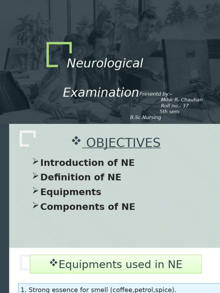 Neurological Examination (MHN) Mihir Chauhan | PDF | Neurology | Elbow