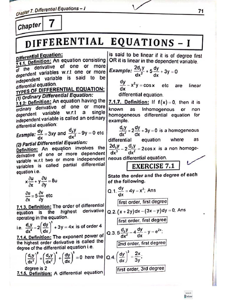 Differntional Equation by Usman | PDF