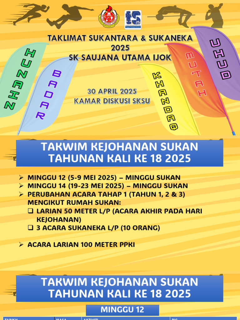 Taklimat Sukantara Dan Sukaneka 2025 | PDF