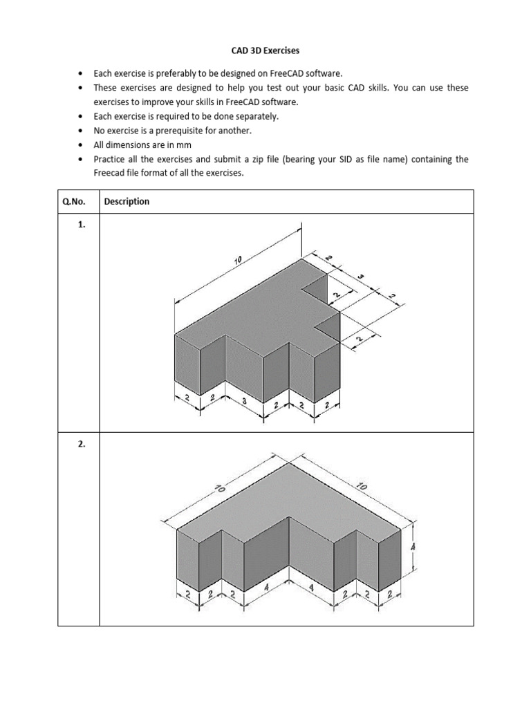 3D CAD Assignment | PDF