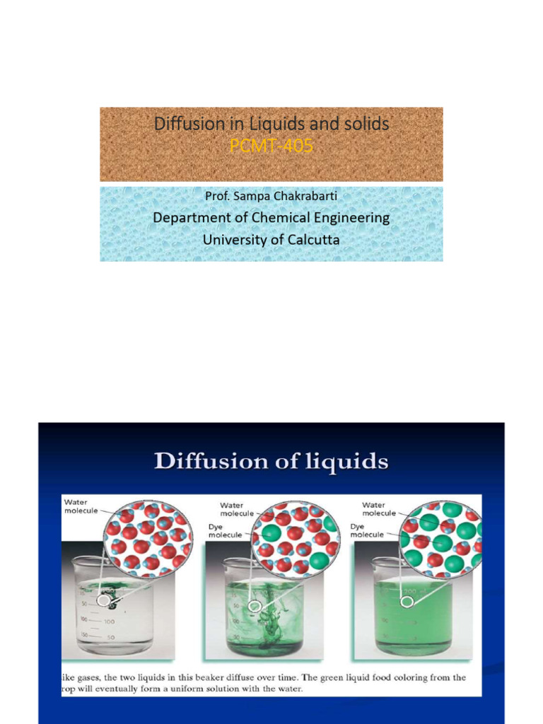 Diffusion in Solid and Liquid | PDF | Diffusion | Crystal Structure