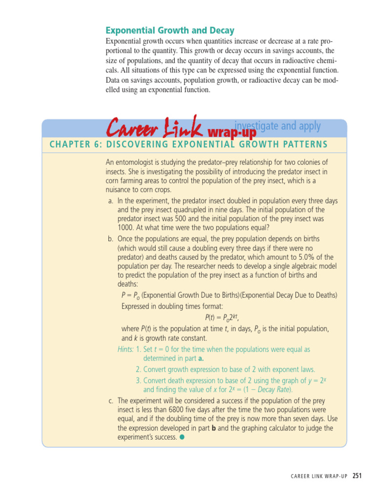 Advanced Functions and Introductory Calculus (1) 1 498 268 | PDF | Exponential Function ...