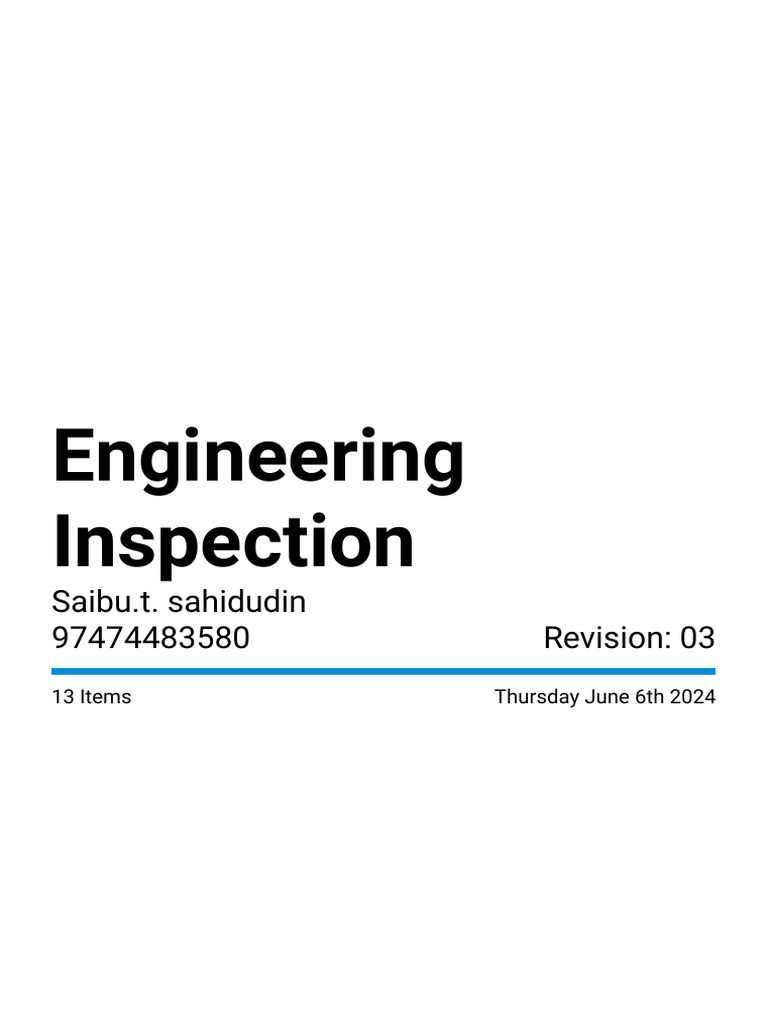 Saibu T Sahidudin - Rev 03 (Made Using Insite Auditing App) | PDF ...