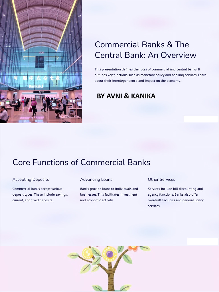 Commercial Banks and The Central Bank An Overview | PDF | Banks ...
